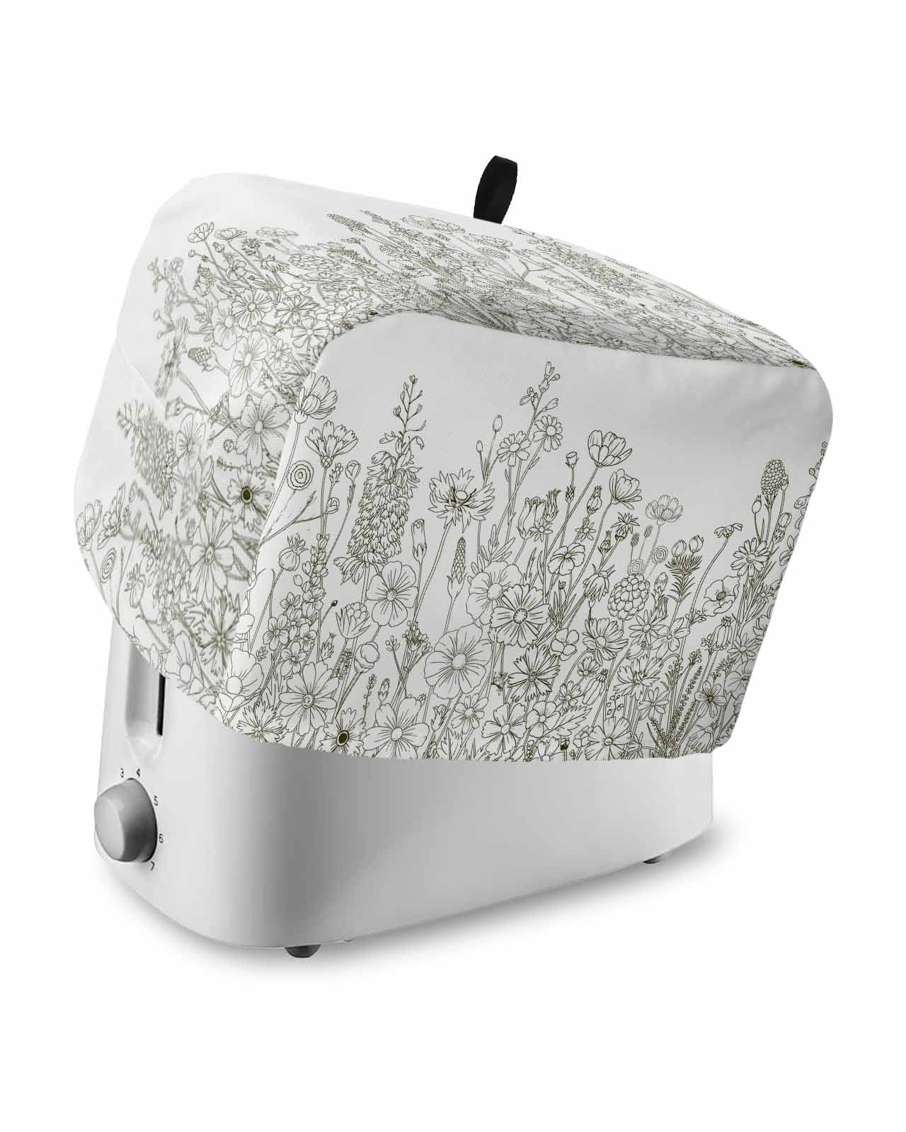 Botanical Flowers Toaster Cover 2 Slice, Small Kitchen Appliance Covers ...