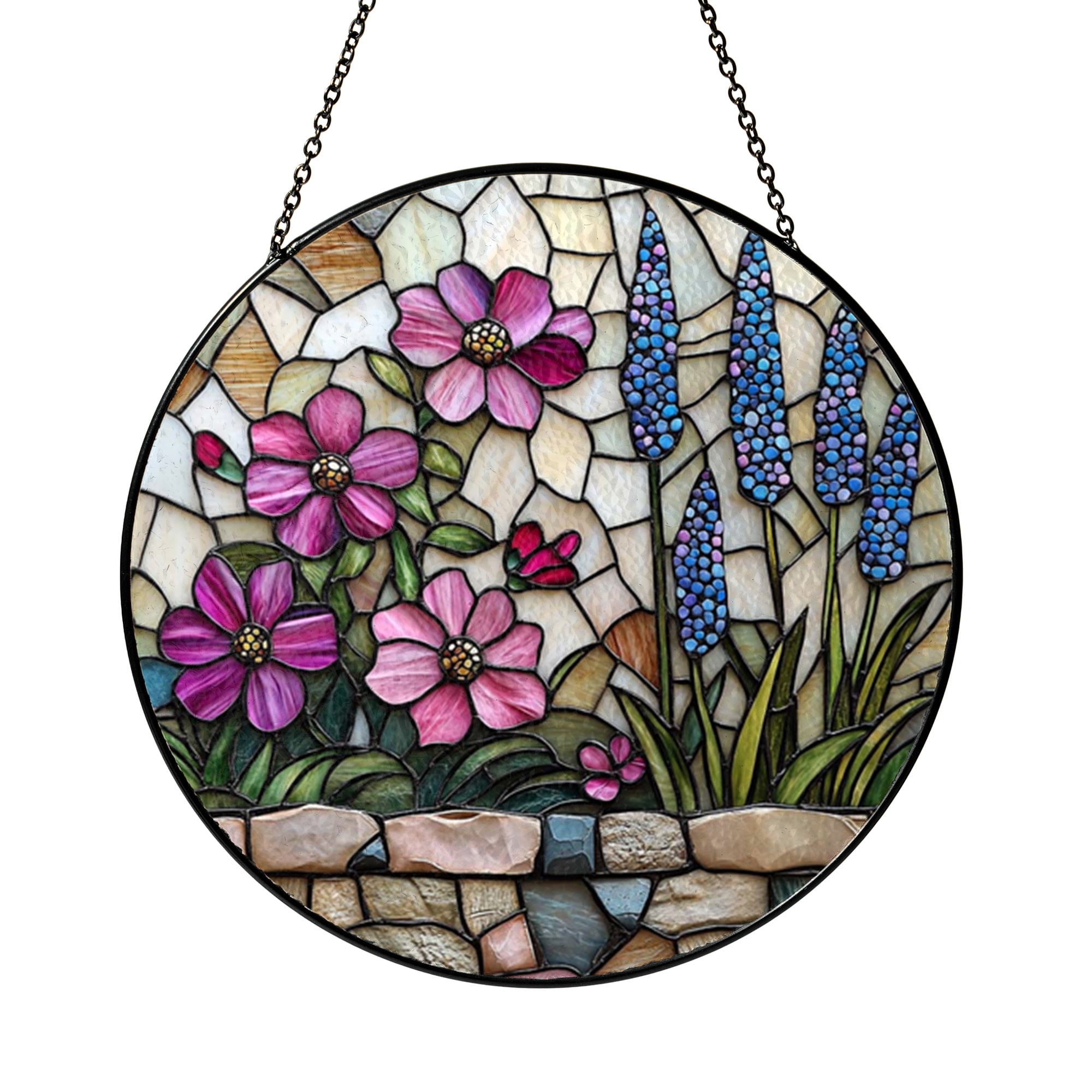 Botanical Foxglove Stained Glass Suncatcher – Home Window Decor1701 ...