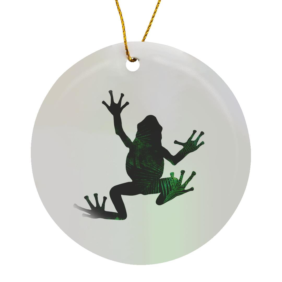 Botanical Frog, Circle Porcelain Ornament - Walmart.com