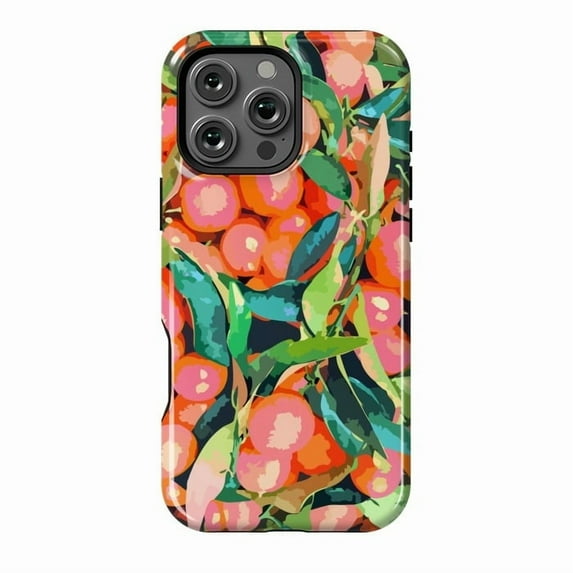 Botanical Fruit Garden Tropical Pattern Art iPhone Case 17 16 15 14 13 ...