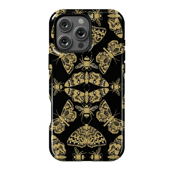 Botanical Garden Bee and Moth Insect Phone Case for iPhone 11 12 13 14 ...