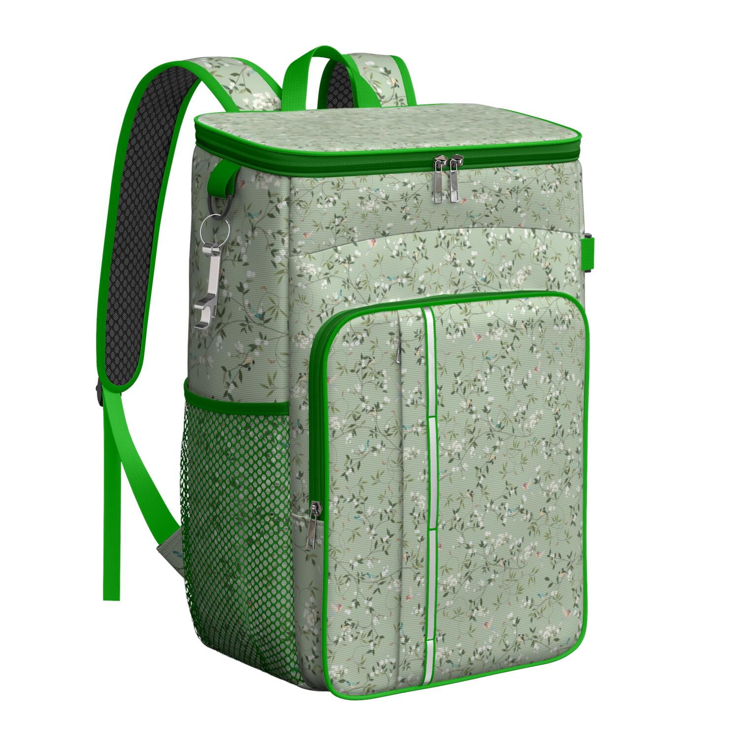 Botanical Garden Blossom Print Backpack Cooler - 20L High Capacity ...