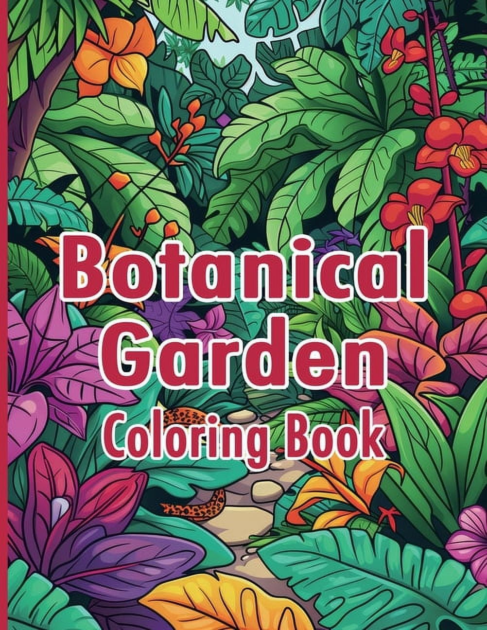 Botanical Garden Coloring Book: A Serene Journey Through Nature's ...