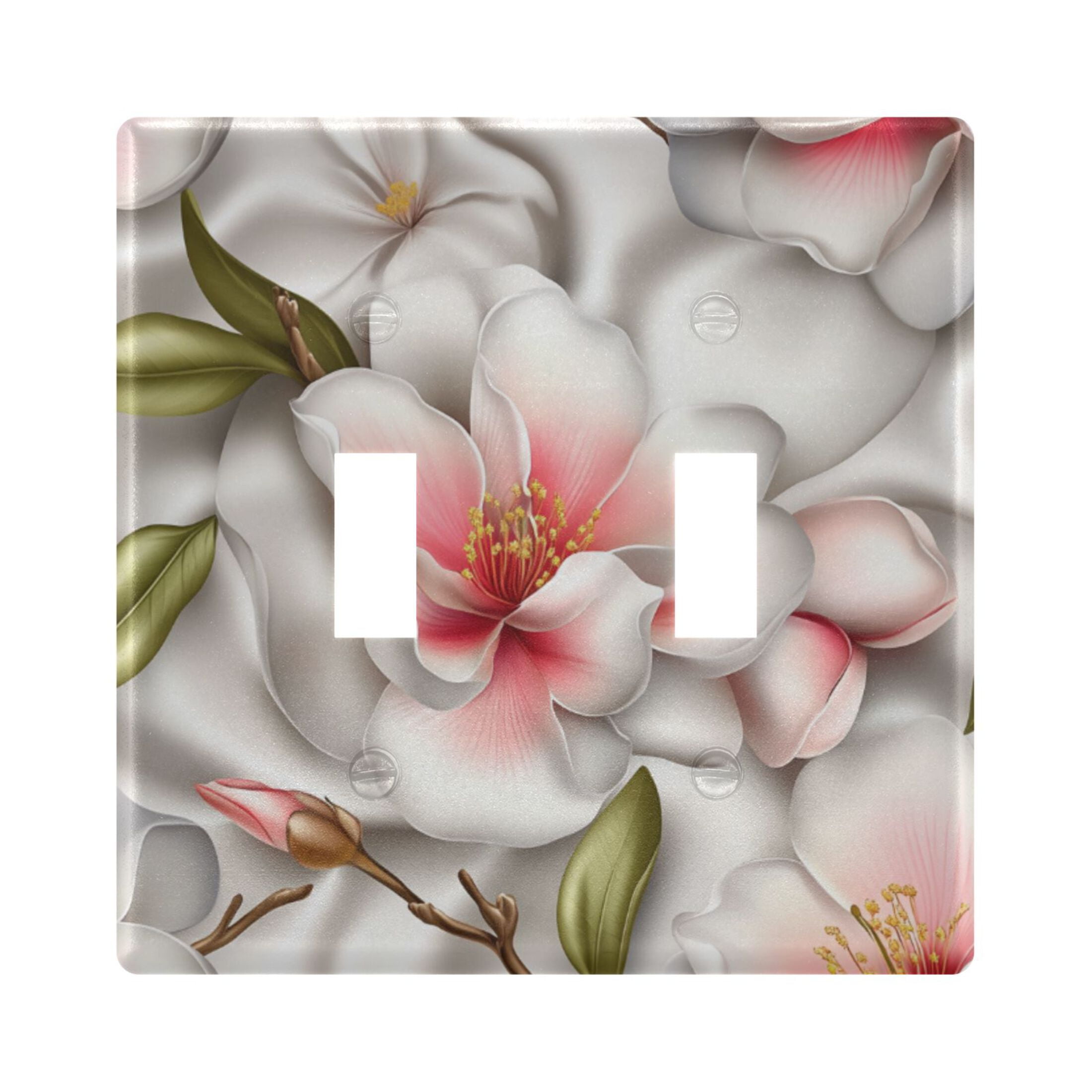 Botanical Garden Design Fireproof Switch Plate with Rounded Edges 2 ...