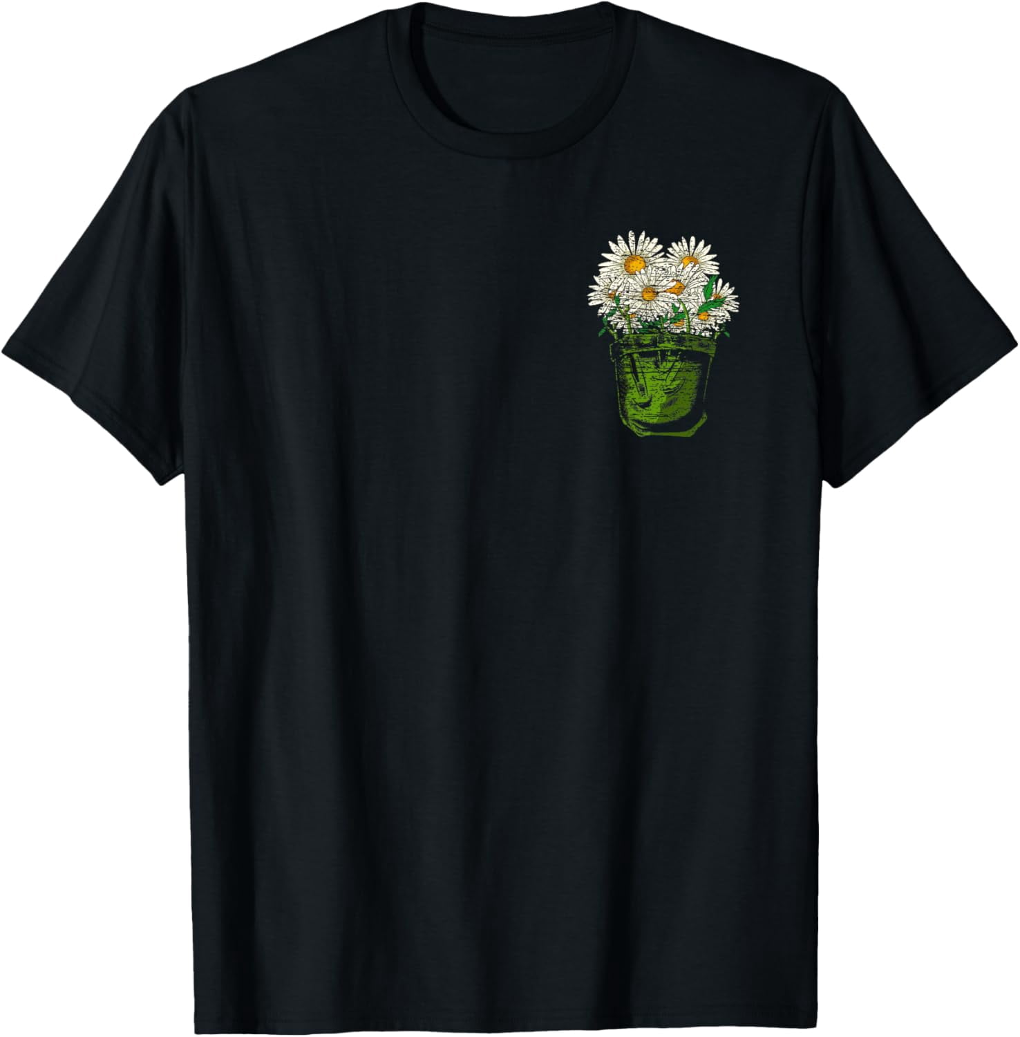 Botanical Garden Flower Blossoms Floral Pocket Daisy Flower Pattern T ...