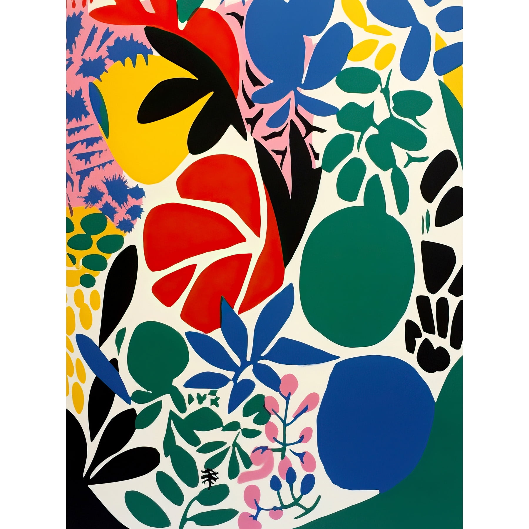 Botanical Garden Henri Matisse Inspired Acrylic Painting Abstract ...