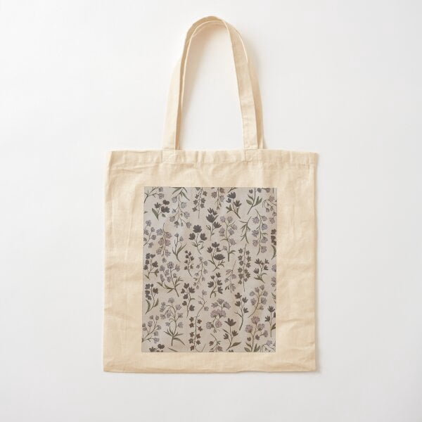 Botanical Garden Pattern Canvas Tote Bags, Reusable Shopping Bag ...