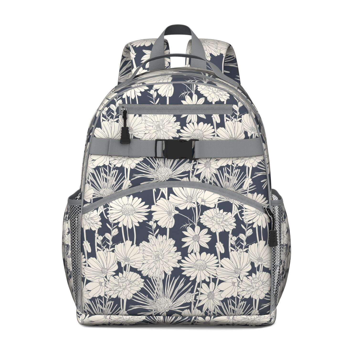 Botanical Garden Print Lightweight Backpack with Chest Strap - Walmart.com