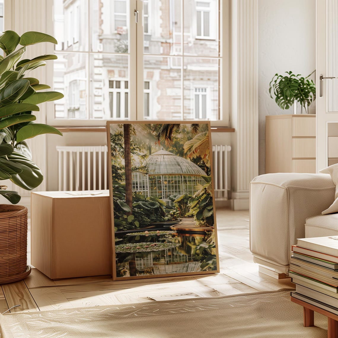 Botanical Garden Victorian Conservatory Tropical Greenhouse Poster ...