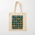Botanical Geometric Design 3 Canvas Tote Bags, Reusable Shopping Bag ...