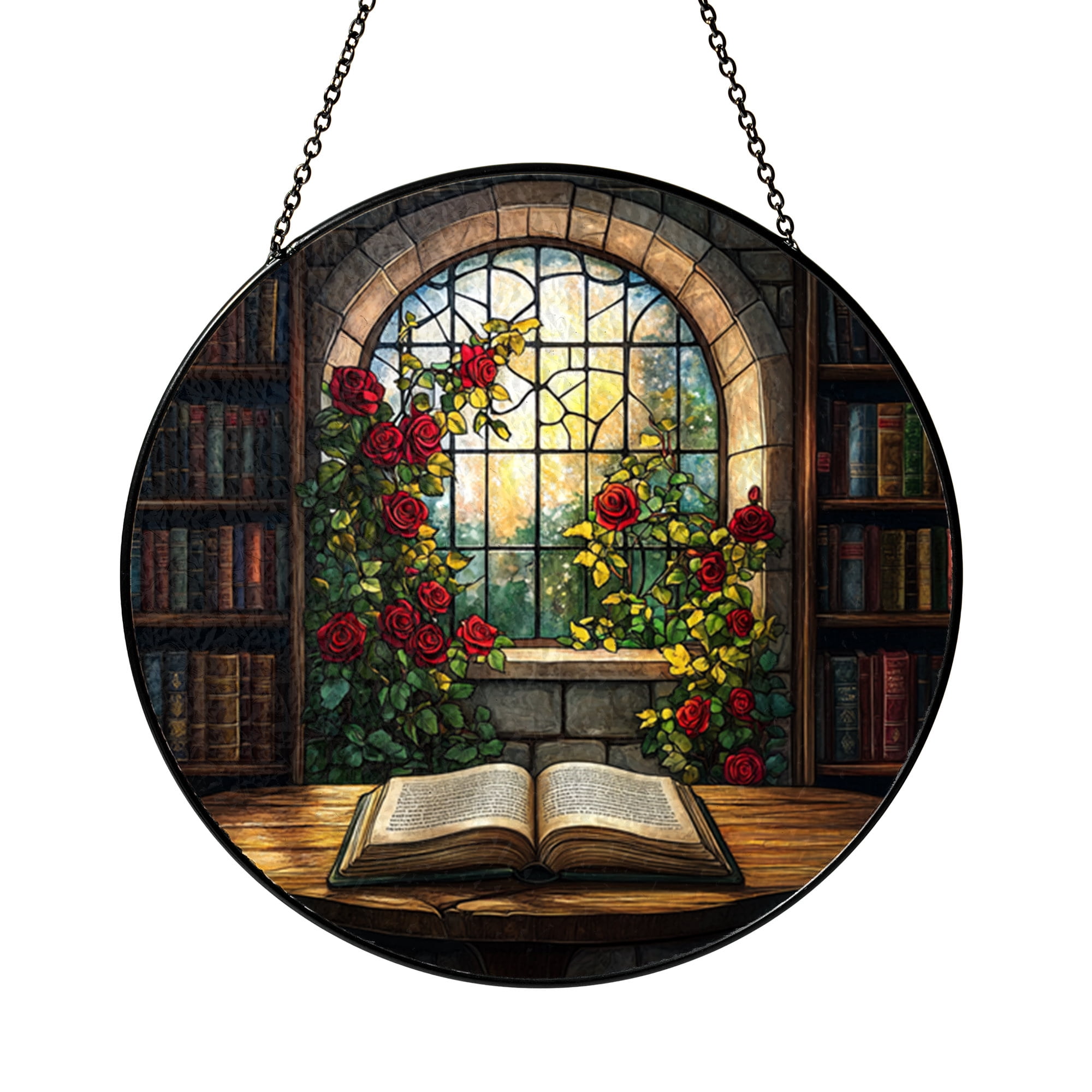Botanical Gladiolus Window Suncatcher – Decorative Glass Style Art ...
