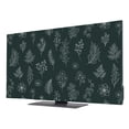 Botanical Green TV Cover for 40 Inch Screen, Stretch Fabric Dustproof ...