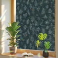 Botanical Green Window Privacy Film Rainbow Static Cling Stain Glass ...