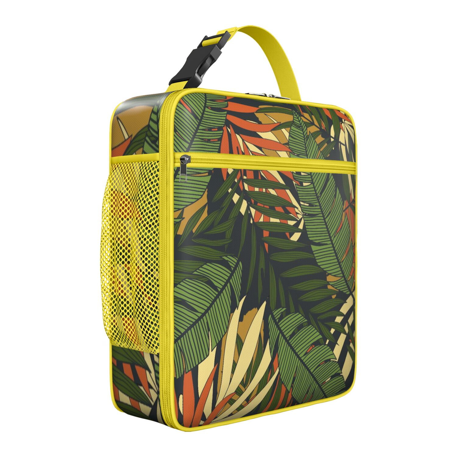 Botanical Hawaiian Tropical Insulated Lunch Bag – Leaf Palm Leaf ...