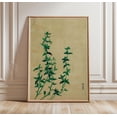 Botanical Herb Poster Vintage Plant Wall Art Minimal Green Botanical ...