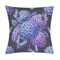 Botanical Hydrangea Flowers And Butterflies on Textured Background 2 ...