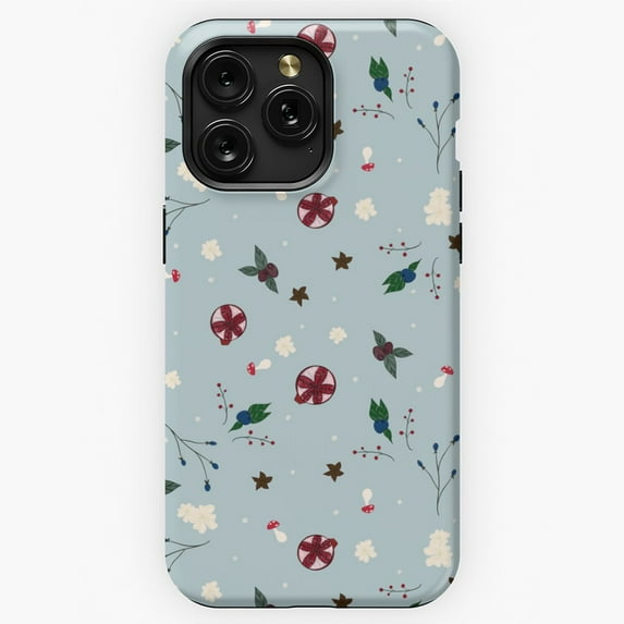 Botanical Illustration Berries and Spice iPhone Case 17 16 15 14 13 12 ...