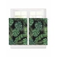 Botanical Jungle Foliage Monstera Short Blackout Curtains 36 Inch Long ...
