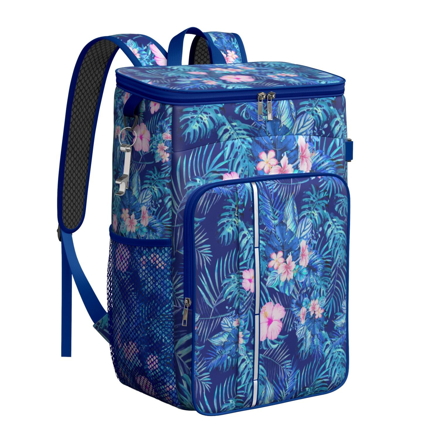 Botanical Jungle Leaves Cooler Backpack Soft Insulated Lunch Bag for ...
