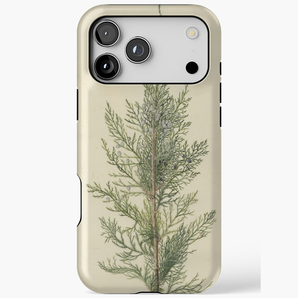 Botanical Juniper Nature Plant iPhone Case 17 to 11 Pro Max - Walmart.com