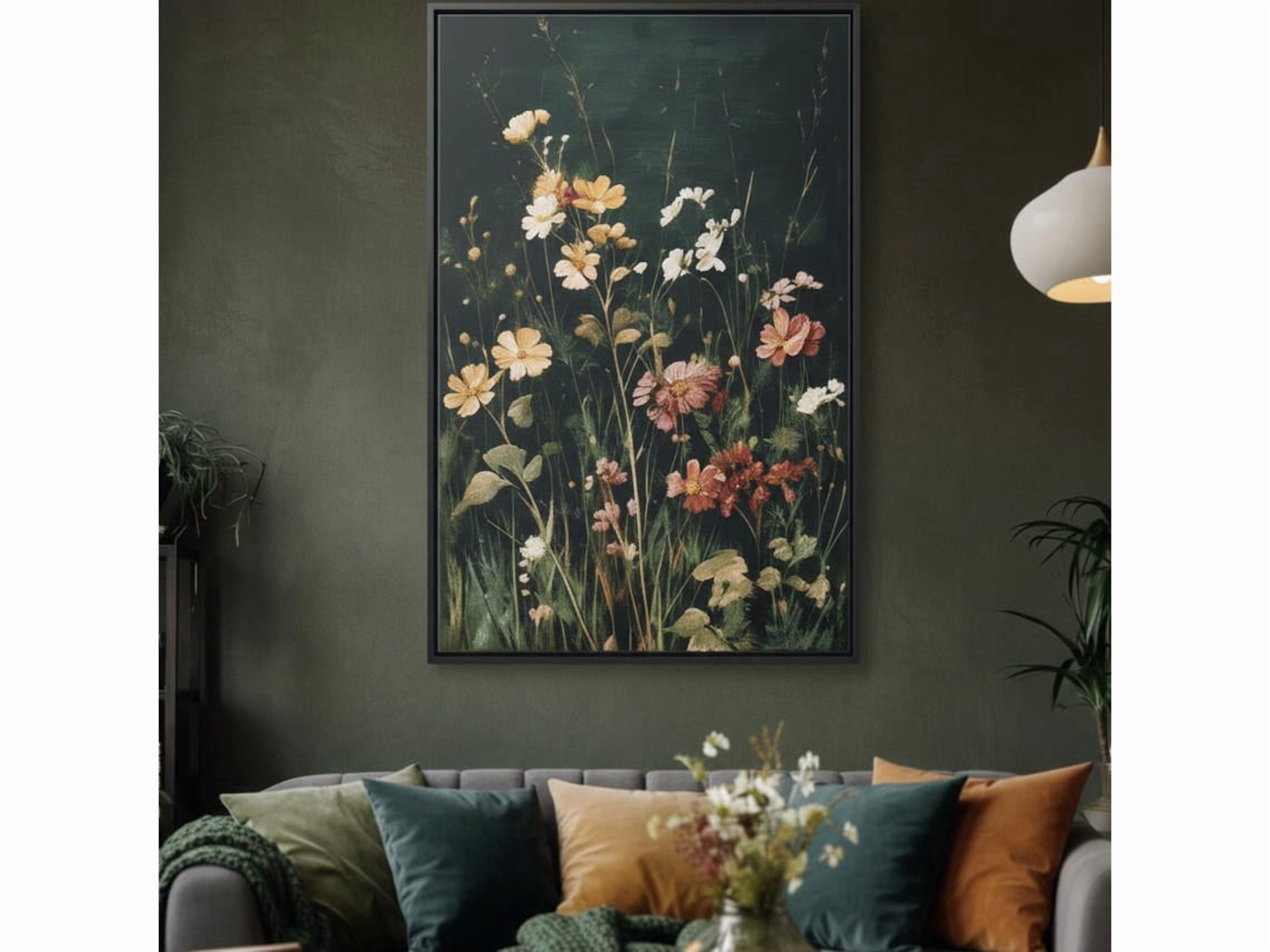 Botanical Landscape Wildflower Floral Decor Art Illustration Version ...
