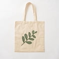 Botanical Leaf Design 3 Canvas Tote Bags, Reusable Shopping Bag ...