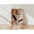 Botanical Leaf Earthy Brown Boho Graphic Poster Unframed Paper Print ...