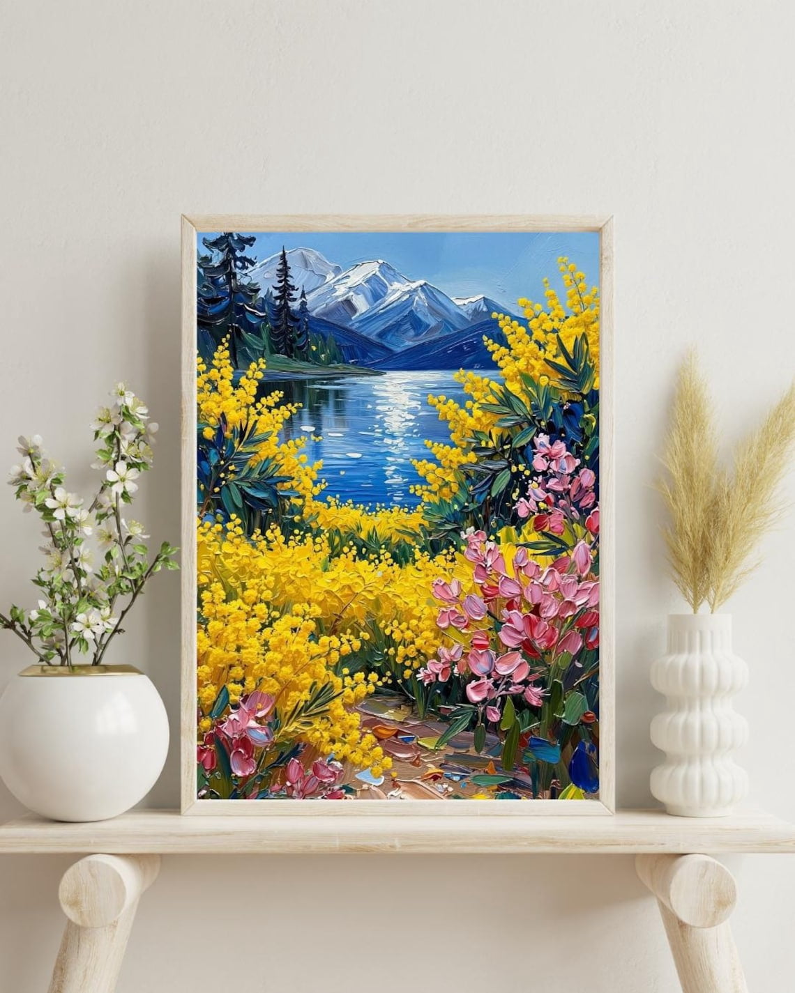 Botanical Leaf Earthy Brown Boho Poster Unframed Paper Print - Walmart.com