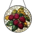 Botanical Leaf Glass Suncatcher Window Decor, Stained Glass Effect ...