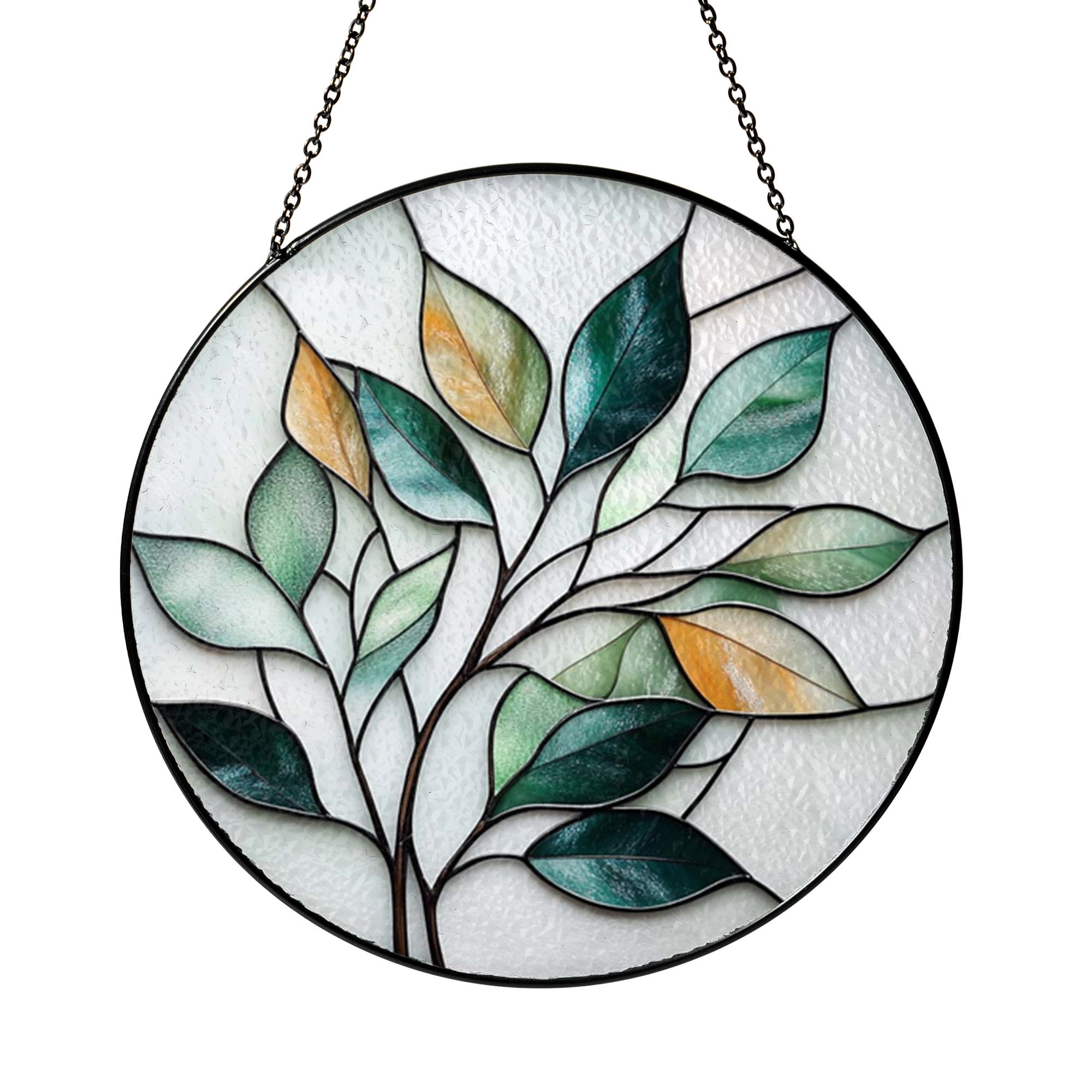 Botanical Leaf Glass Window Hanging – Home Decor2101 - Walmart.com