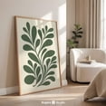 Botanical Leaf Print, Minimalist Mid Century Wall Art, Unframed Paper ...