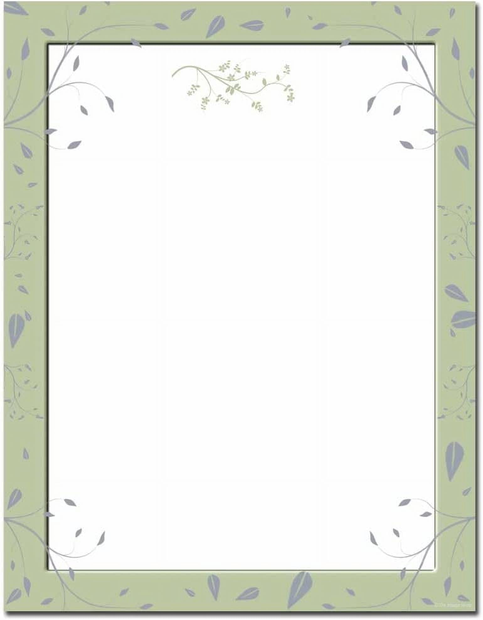 Botanical Letterhead Laser & Inkjet Printer Paper (100 Pack) - Walmart.com