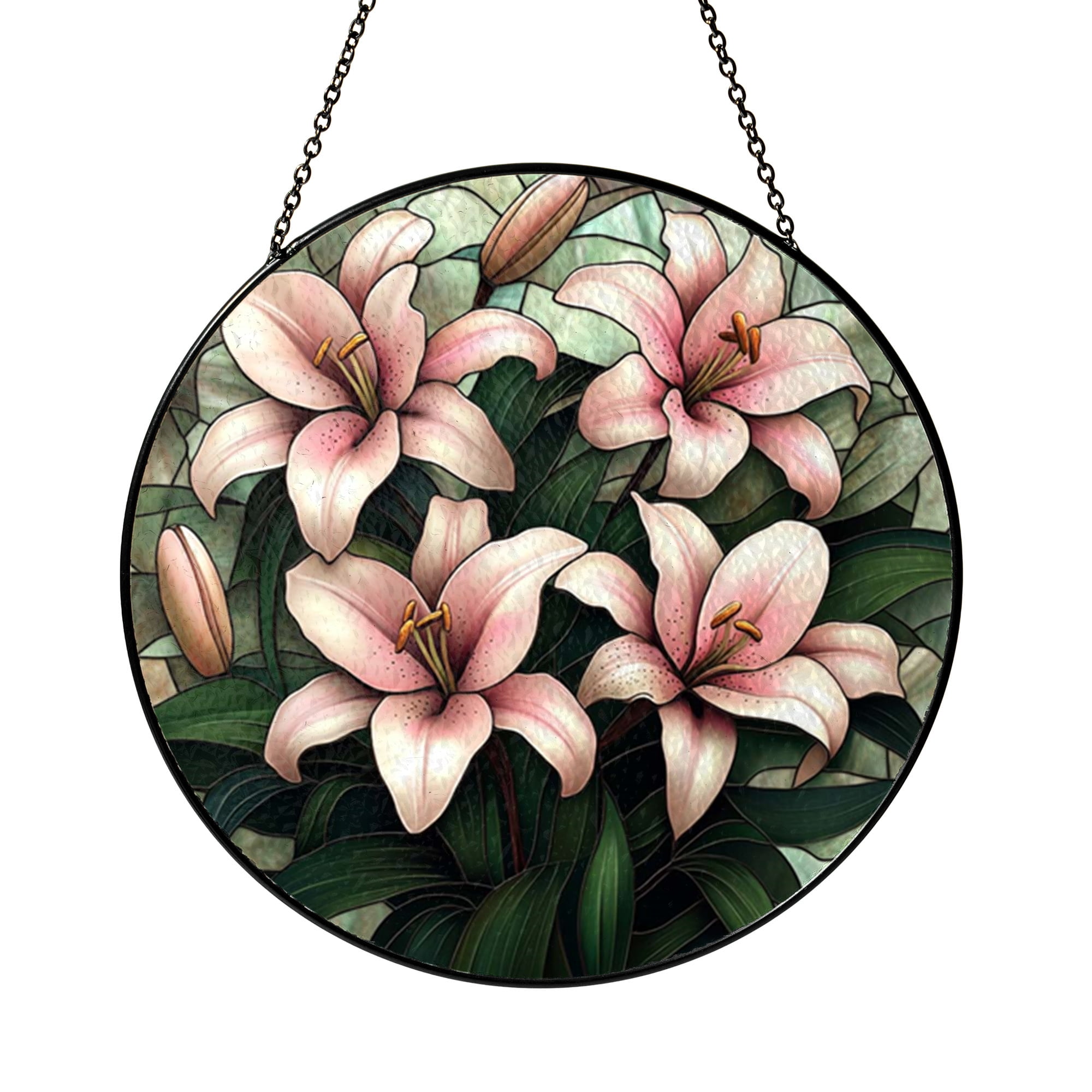 Botanical Lily Flower Suncatcher – Decorative Window Hanging Design2601 ...
