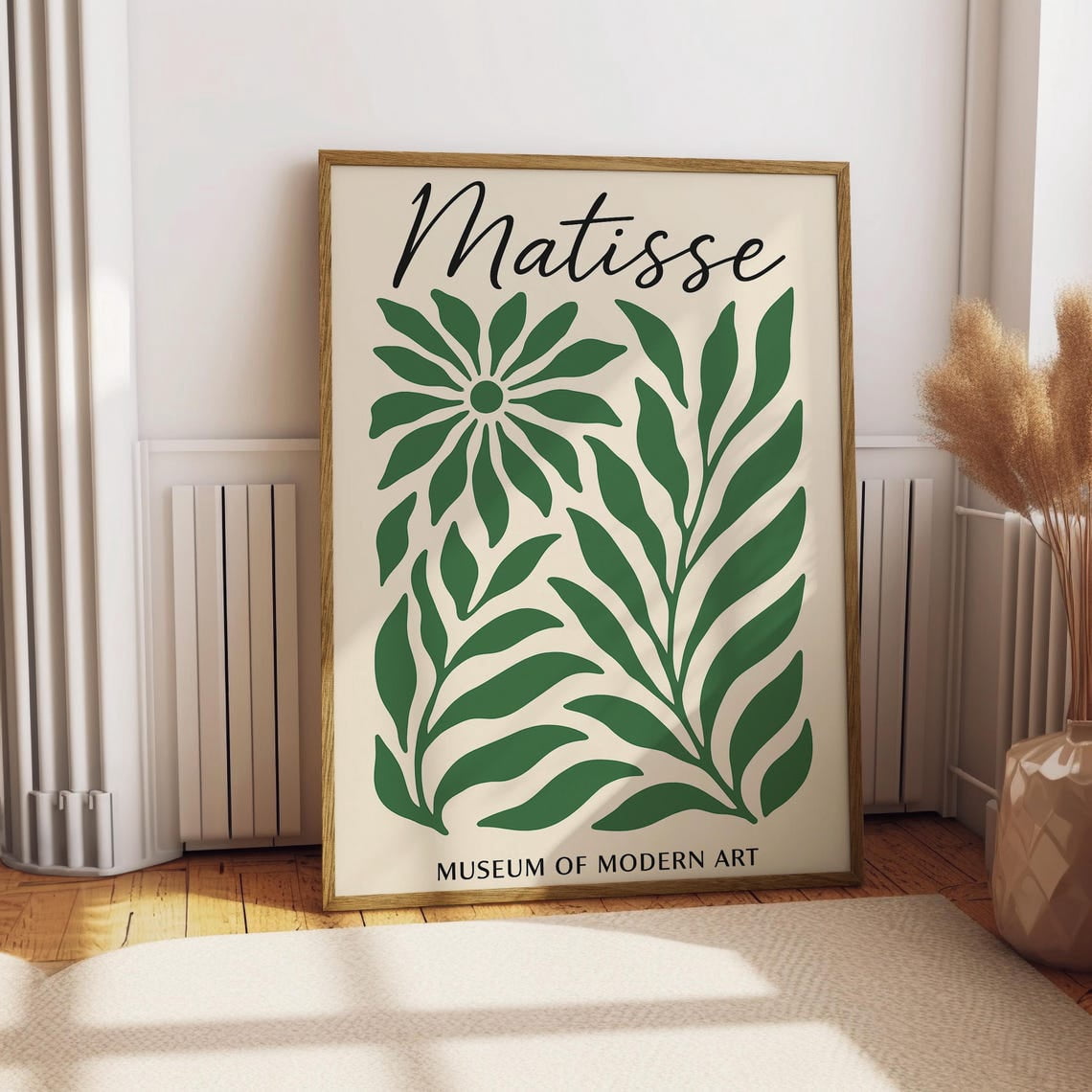 Botanical MoMA Inspired Green Leaf Decor, Stretched Canvas - Walmart.com