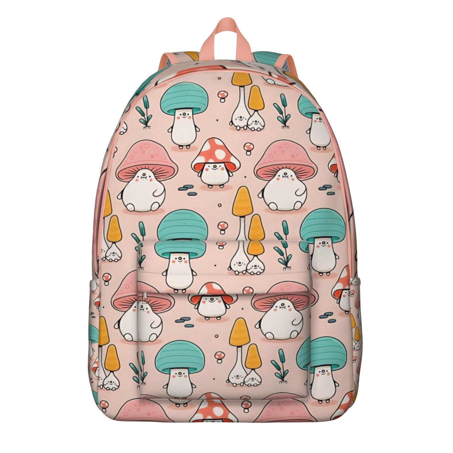 Botanical Mushroom Backpack, Woodland Mushroom School Bag with Vintage ...