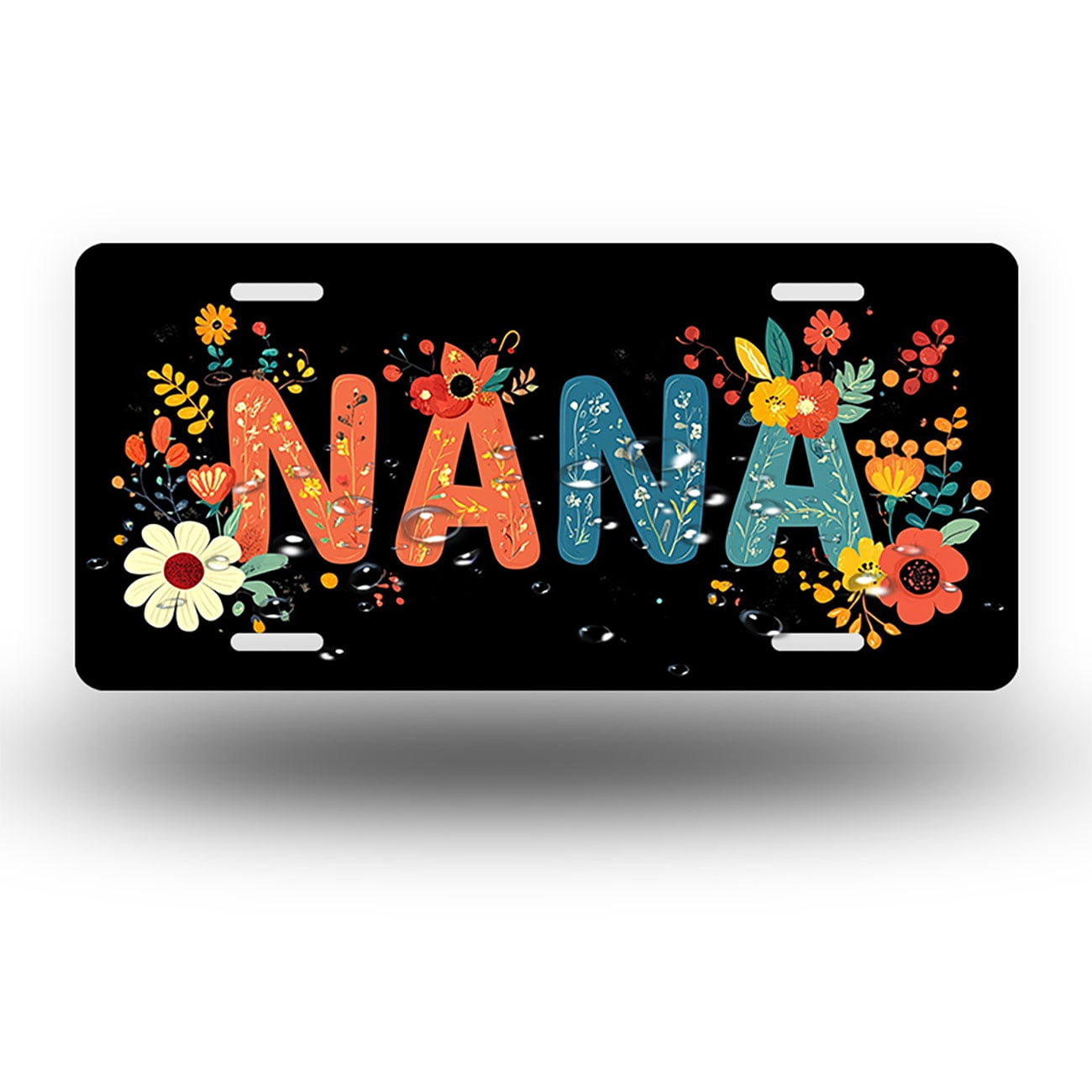 Botanical Nana Front License Plate,Metal License Plate,Funny Standard ...
