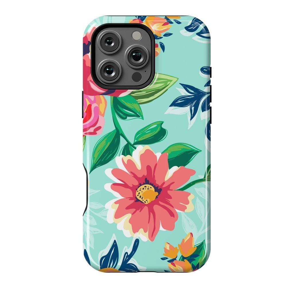 Botanical Painted Floral Pattern Phone Case for iPhone 11 12 13 14 15 ...