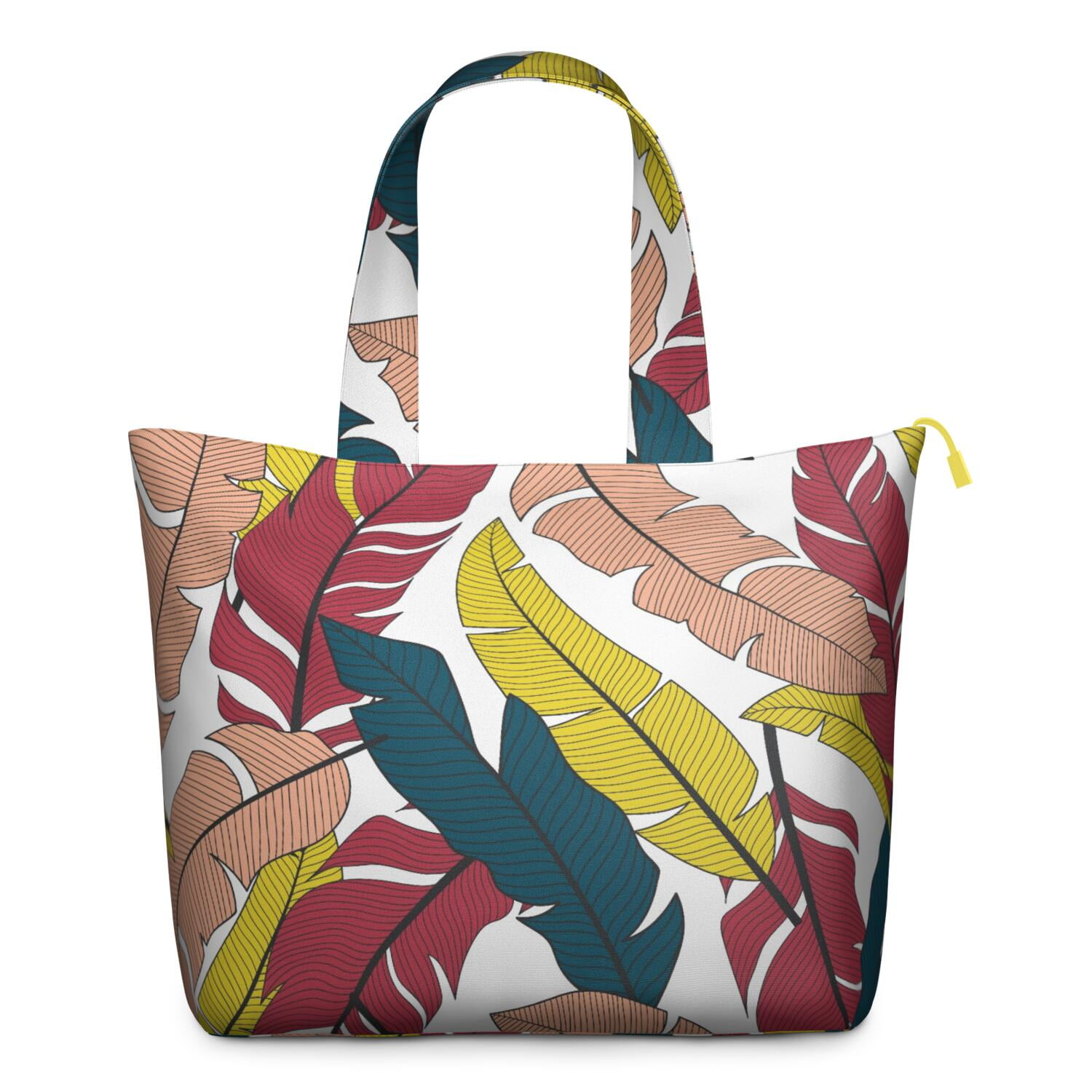 Botanical Palm Leaf Duffel Bag Tropical Plant Hawaiian Floral Travel ...