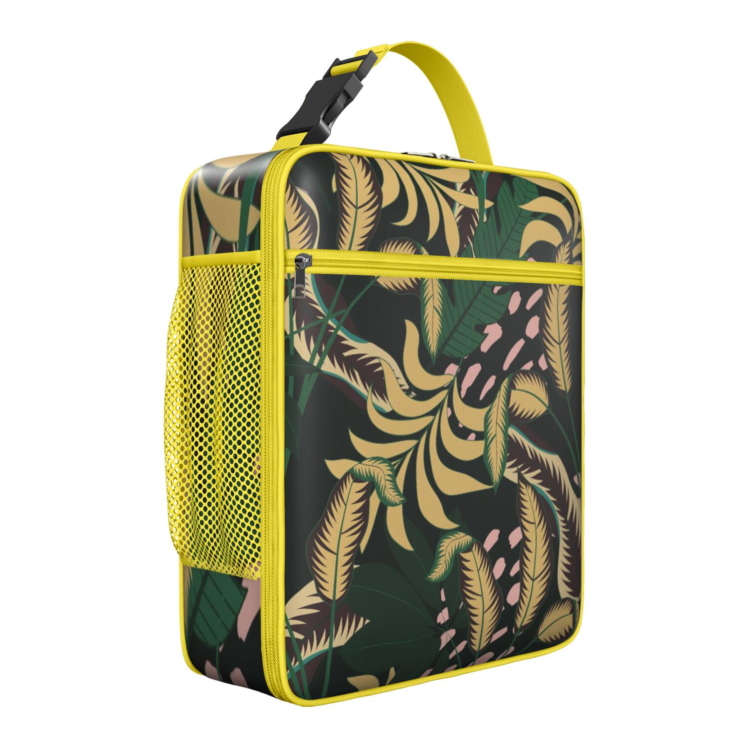 Botanical Palm Leaves Insulated Lunch Tote – Tropical Floral and Exotic ...