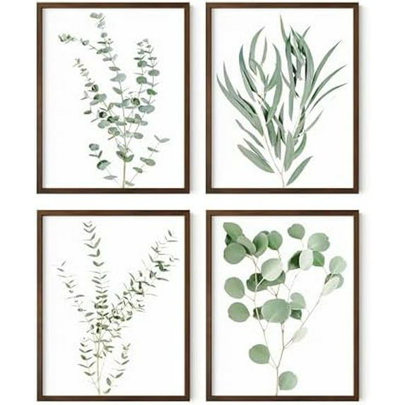 Botanical Plant Wall Art Prints - Set of 4 Plant Wall Decor Prints ...