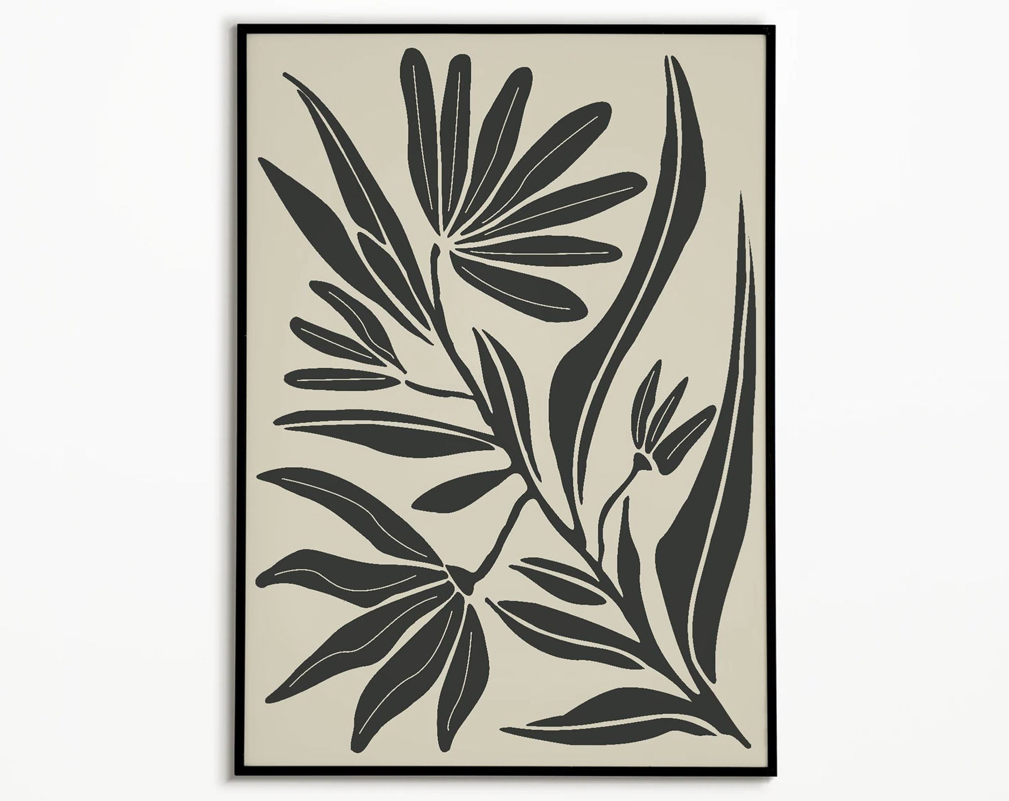 Botanical Poster Abstract Floral Wall Art Boho Style Poster , Poster ...