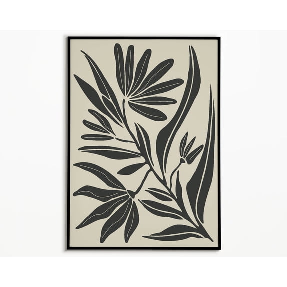 Botanical Poster Abstract Floral Wall Art Boho Style Poster , Poster ...