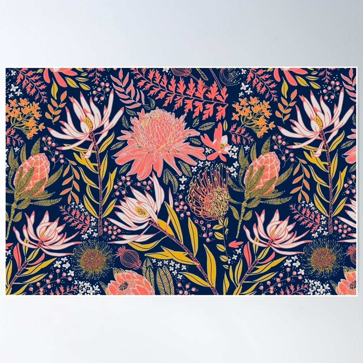 Botanical Poster Wall Art, Modern Wall Decor For Living Room Bedroom ...