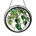 Botanical Pothos Houseplant Stained Glass Style Suncatcher Window ...