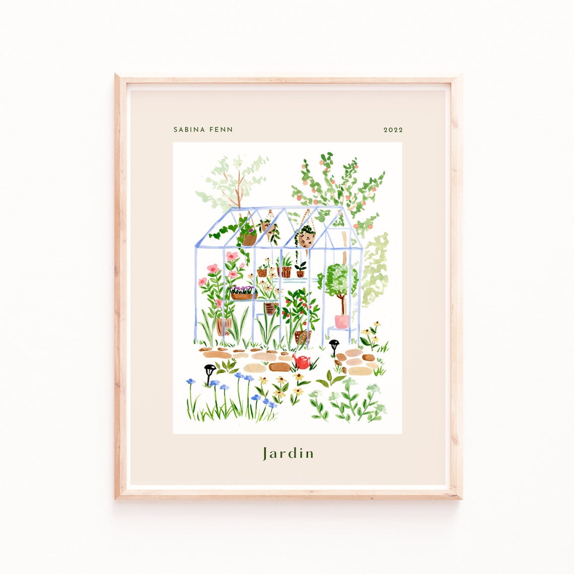 Botanical Print, Jardin Greenhouse (Multiple Sizes Available) Poster ...
