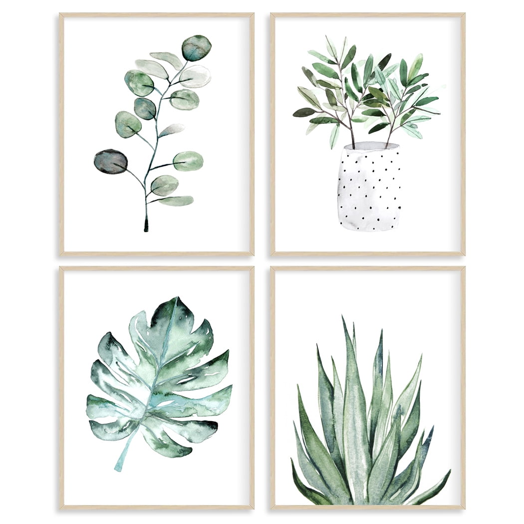 Botanical Prints Posters for Bedroom Aesthetic, Plant Art Print 8x10 ...