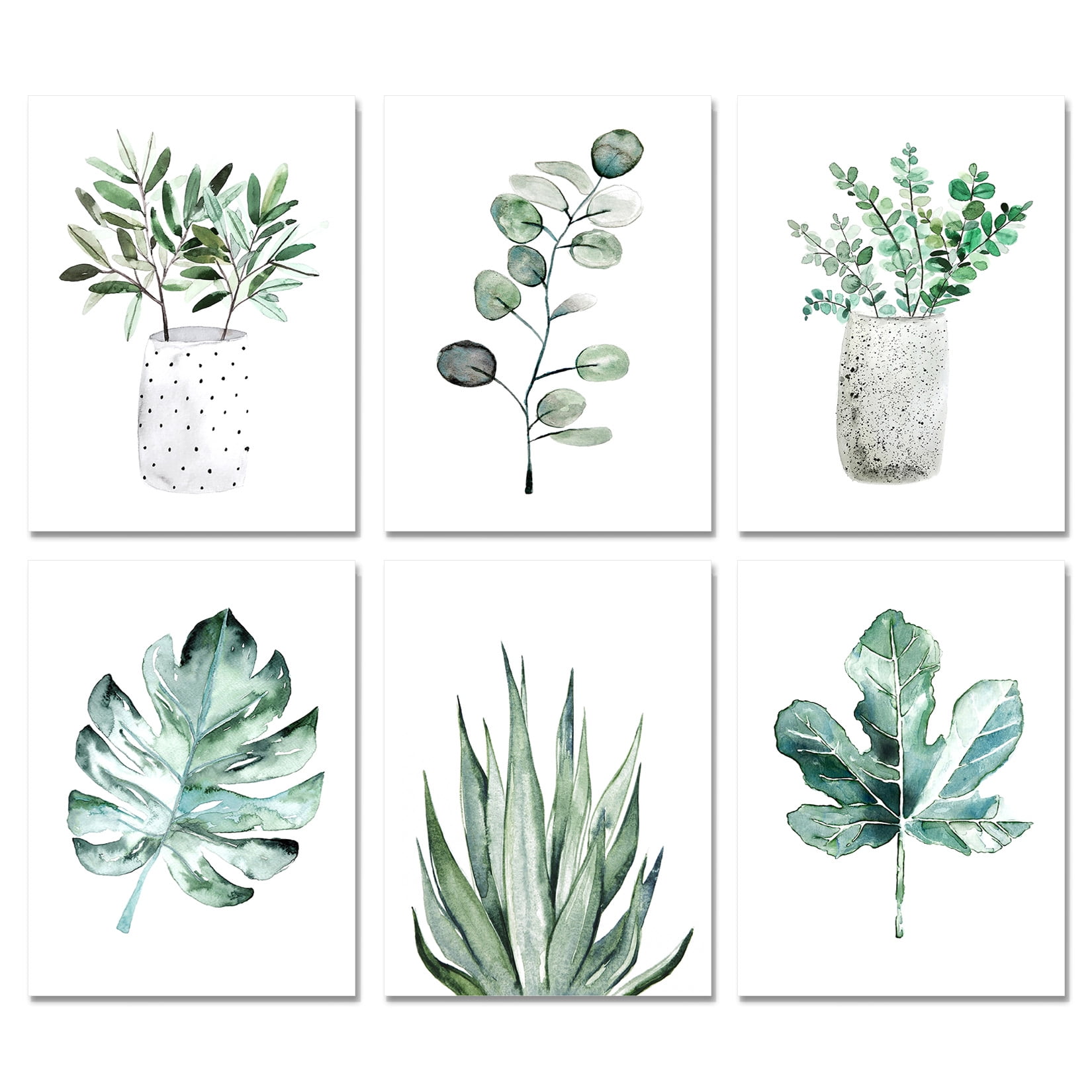 Botanical Prints Wall Art Room Decor 8x10 Canvas Prints Poster Unframed ...