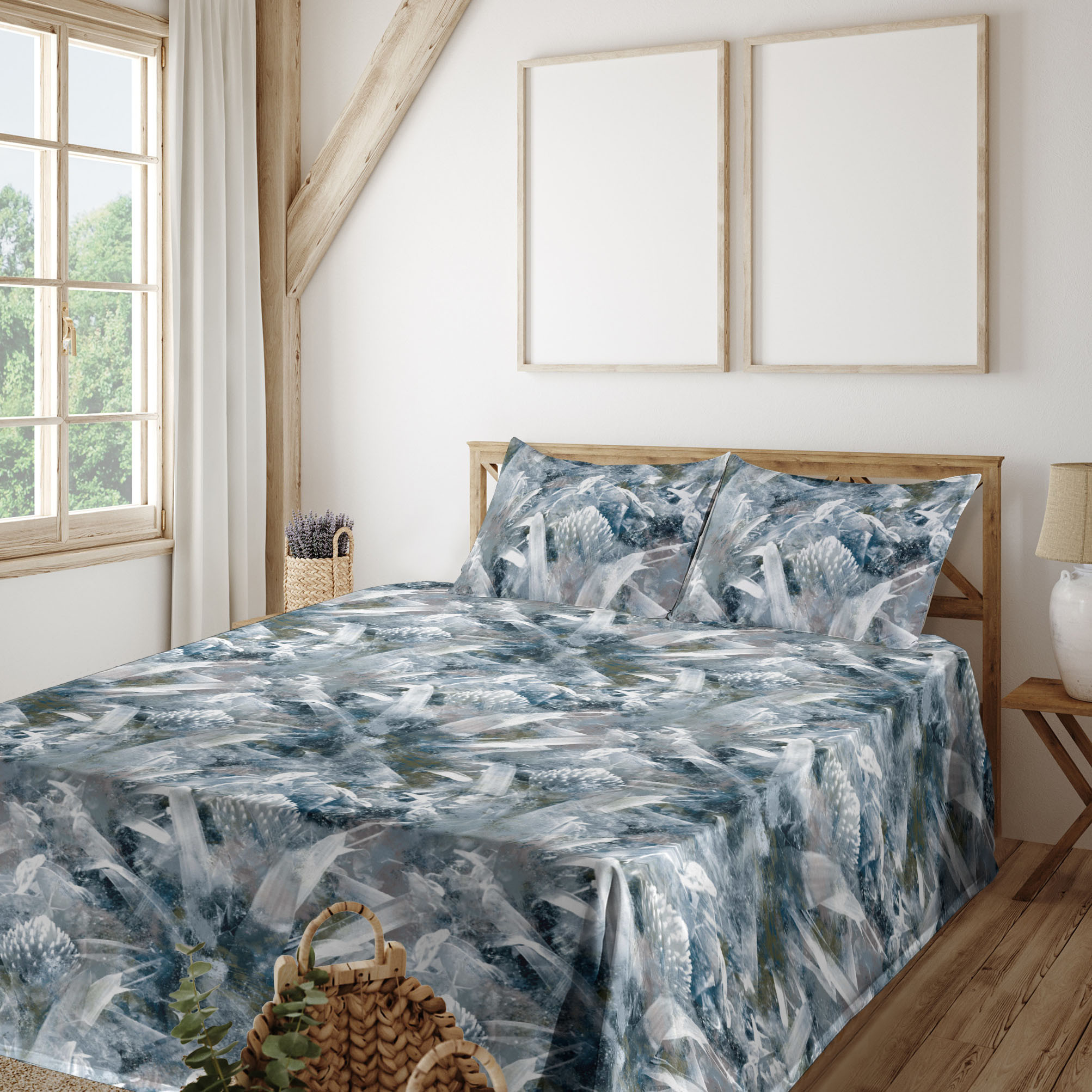 Botanical Sheet Set, Abstract and Neutral Style Ornament of Garden ...