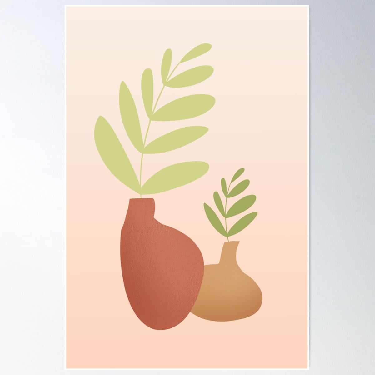 Botanical Simple Drawing Poster Wall Art, Modern Wall Decor For Living ...