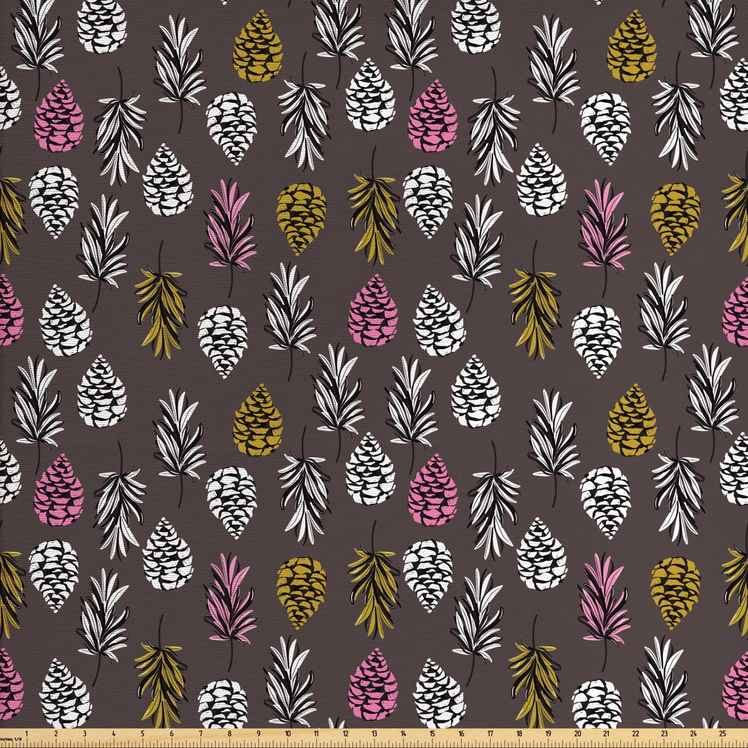 Botanical Sofa Upholstery Fabric by the Yard, Autumn Pattern with ...
